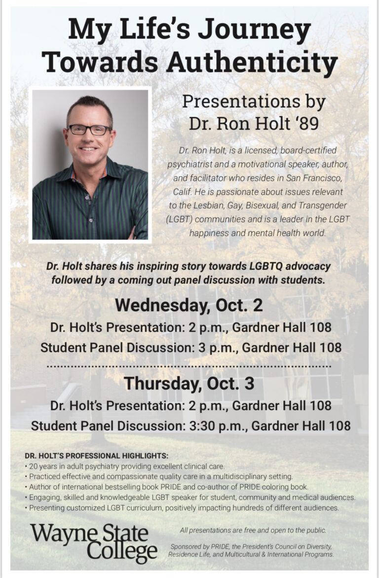 WSC October 2-3, 2019 – Dr. Ron Holt