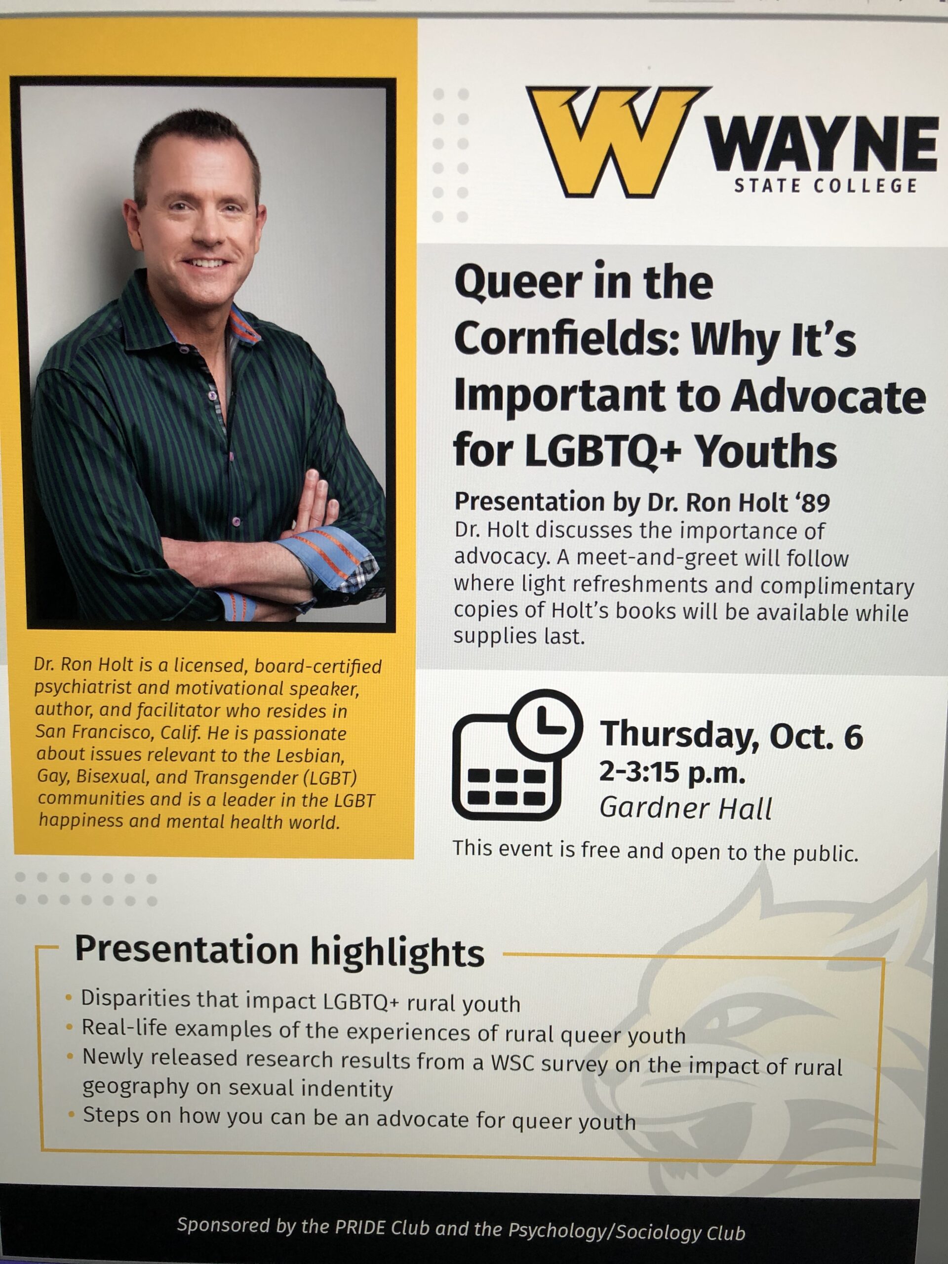 WSC Oct 6, 2022 – Dr. Ron Holt
